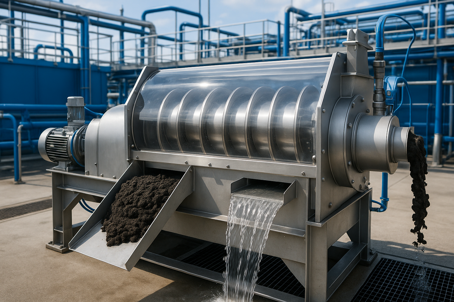Efficient Sludge Dewatering with Multi Disc Screw Press: The Smart,